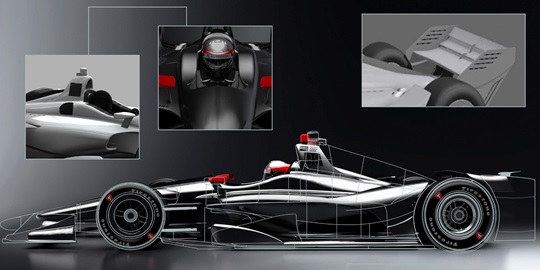 INDYCAR Unveils New Images of 2018 Verizon IndyCar Series Car Design