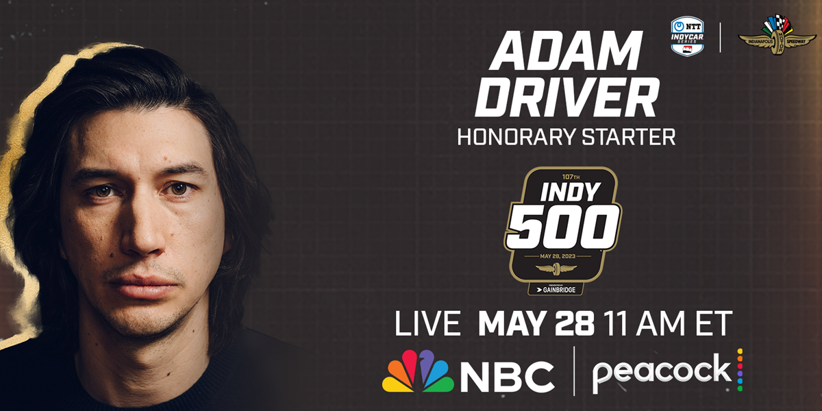 Adam Driver Named Indianapolis 500 Honorary Starter