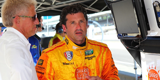 Actor Dempsey Raced under Special Spotlight at IMS in Sports Cars