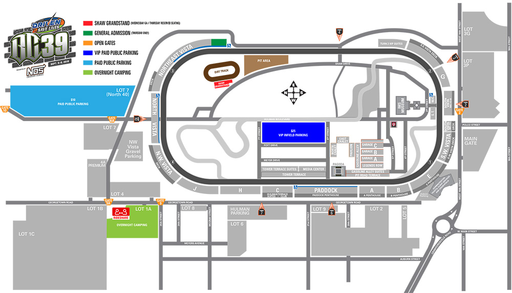 Indianapolis Motor Speedway Parking