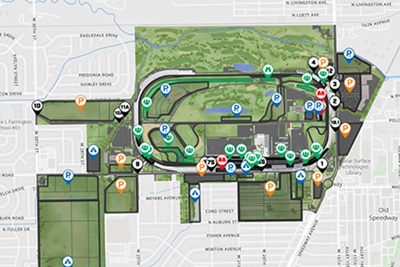 Brickyard Weekend Maps Hub