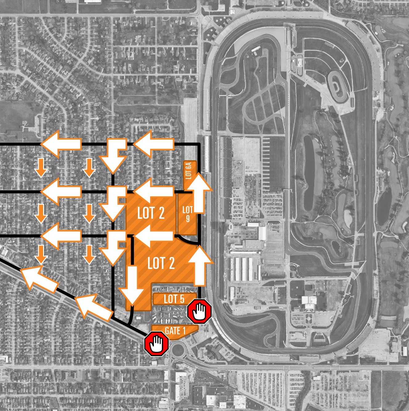Lot 2 | Race Day | Parking | Indianapolis 500 presented by Gainbridge